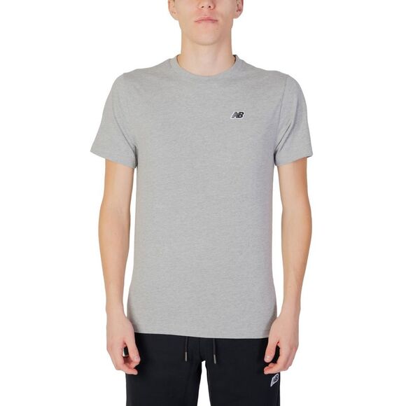 New Balance | Shirts | New Balance Mens Grey Cotton Tshirt With Short ...